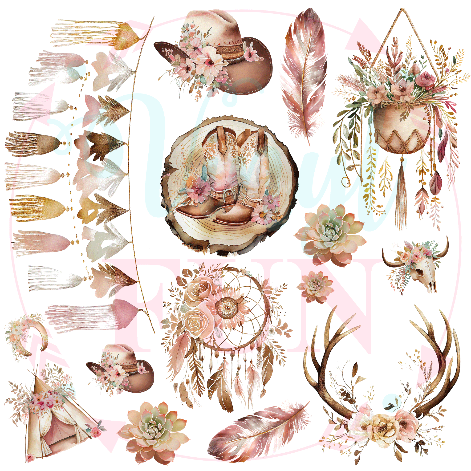 Western Boho Elements – Vinyl Fun