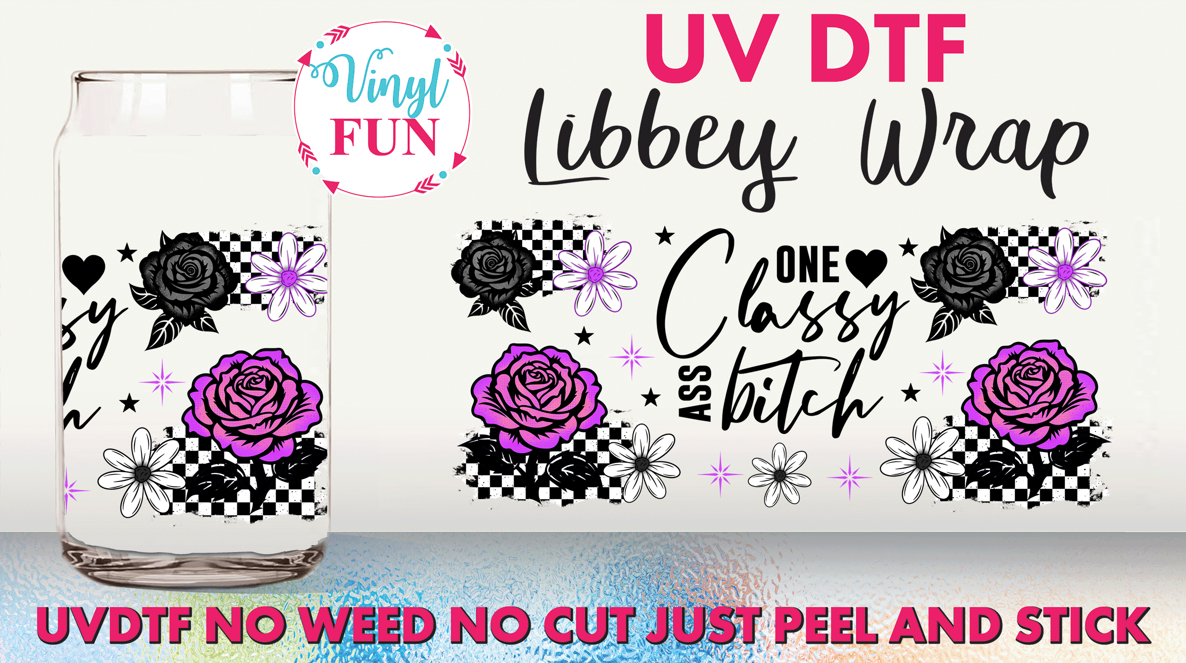 UV DTF Libbey Wraps – Vinyl Fun