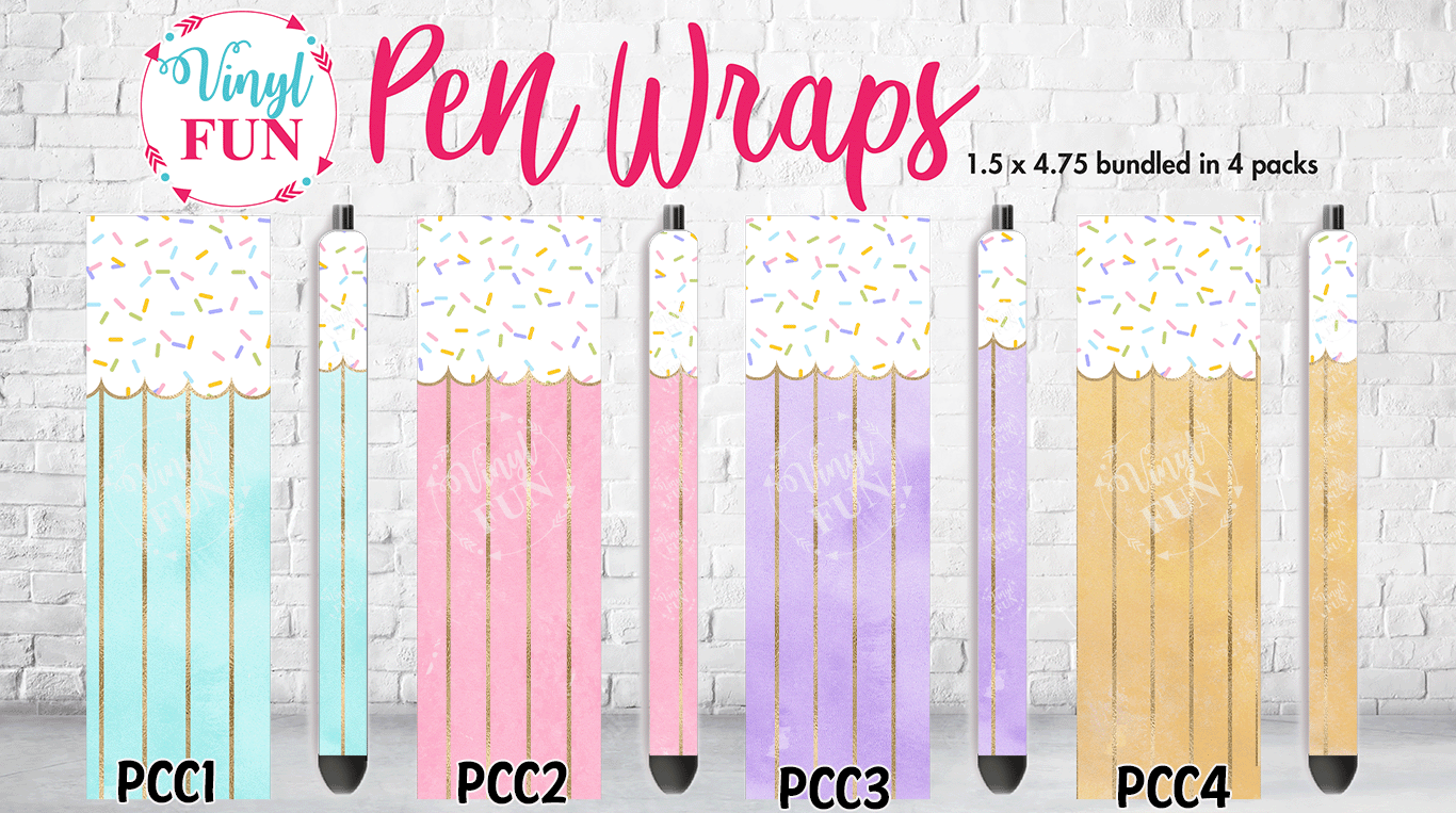 Cupcake Sprinkles Pen Collection – Vinyl Fun