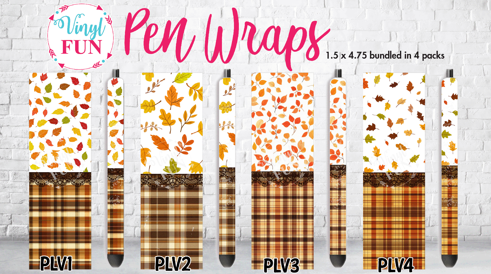 Fall Leaves Pen Collection – Vinyl Fun