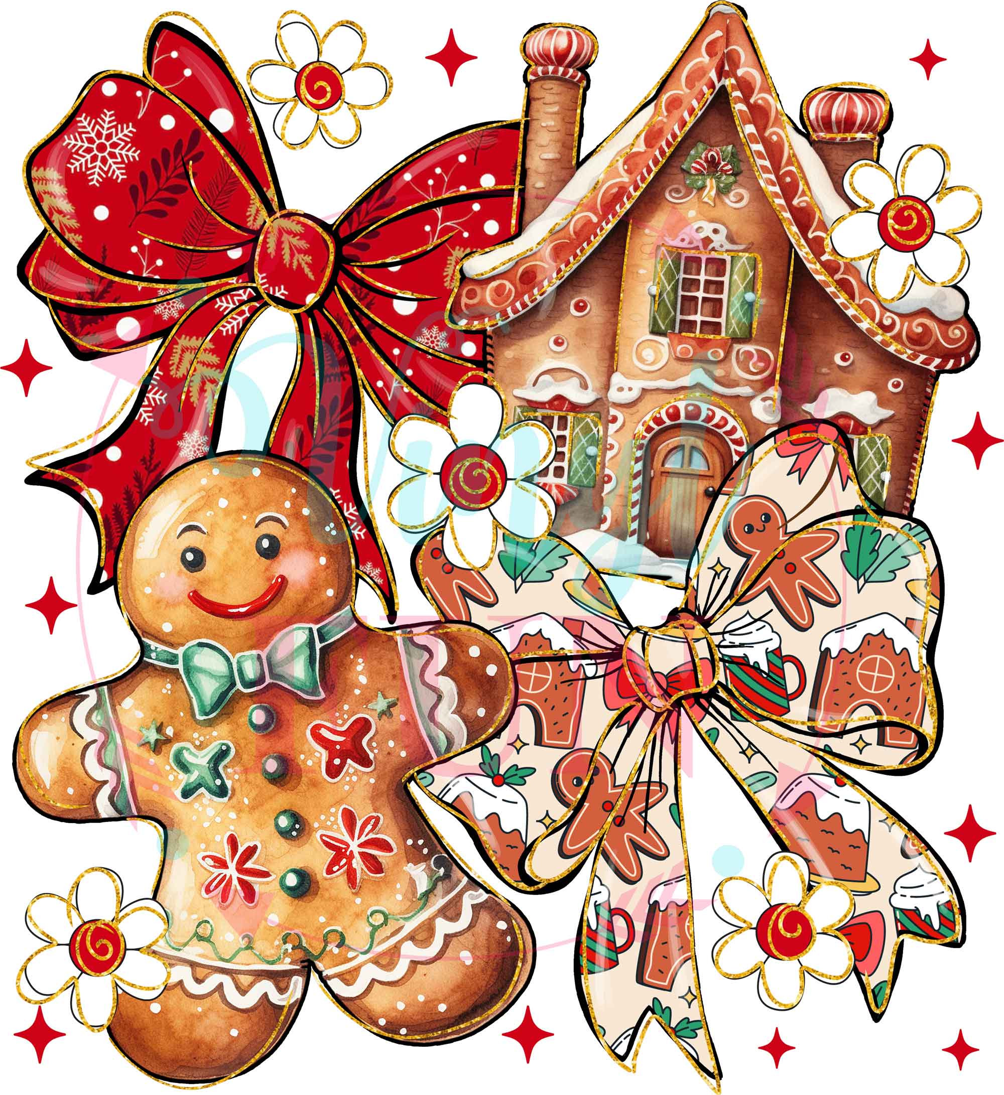 Gingerbread Transfer -XM41 – Vinyl Fun