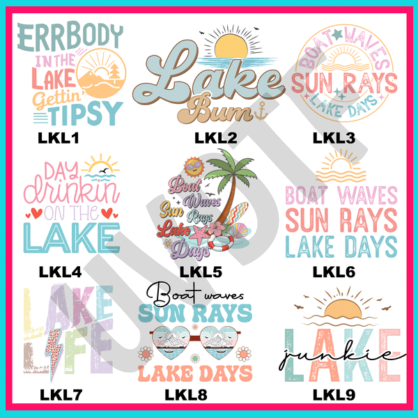 UVDTF Lake Life Decals – Vinyl Fun