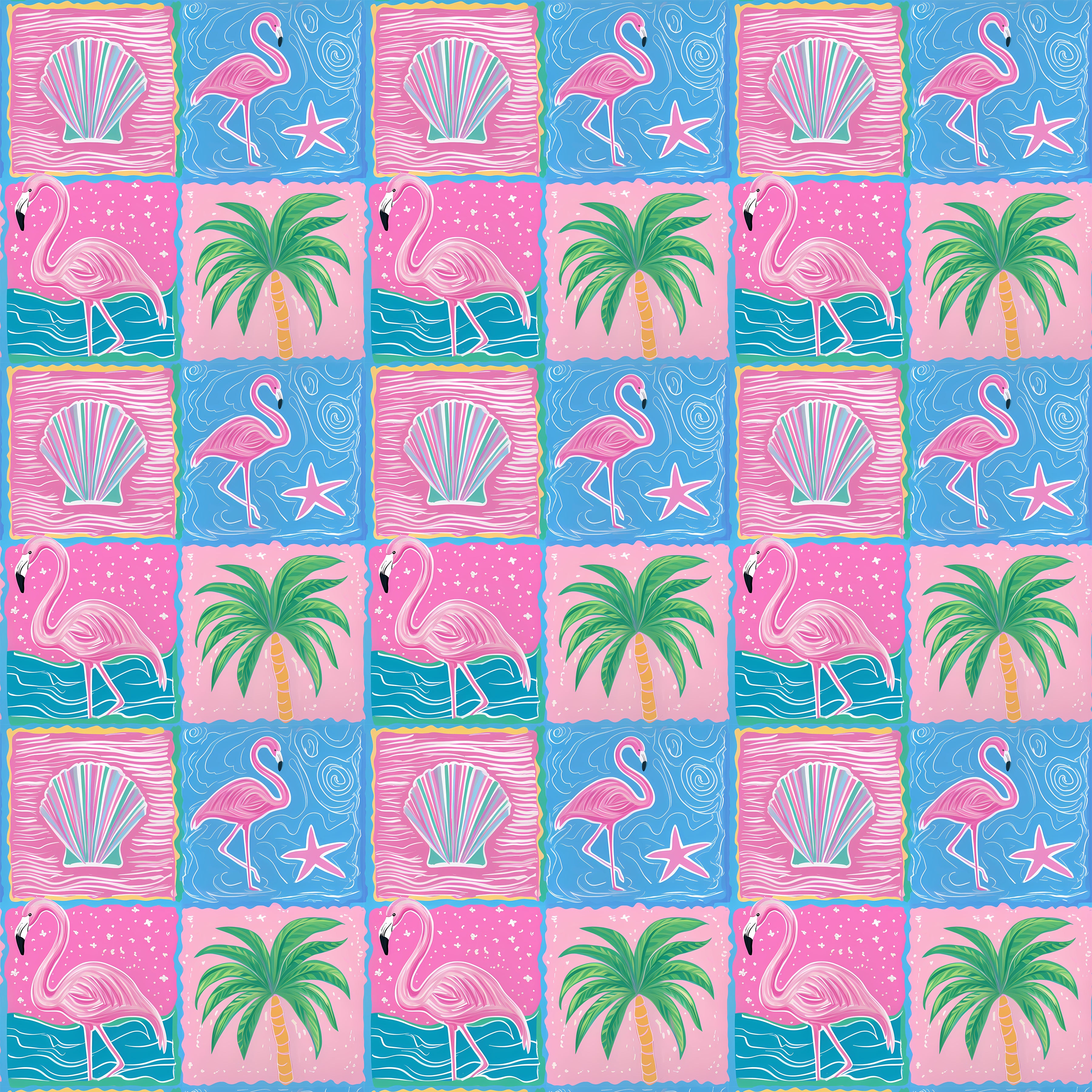 Preppy Flamingos Pattern – Vinyl Fun
