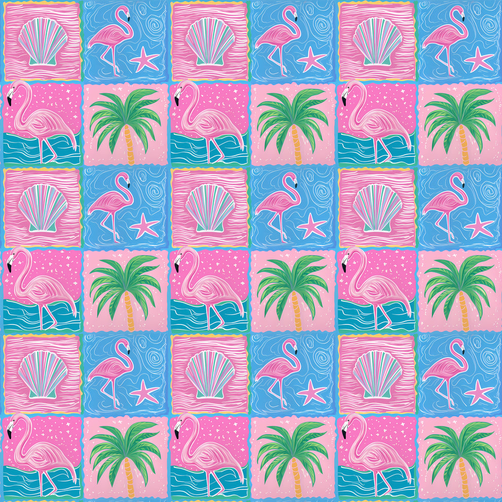 Preppy Flamingos Pattern – Vinyl Fun