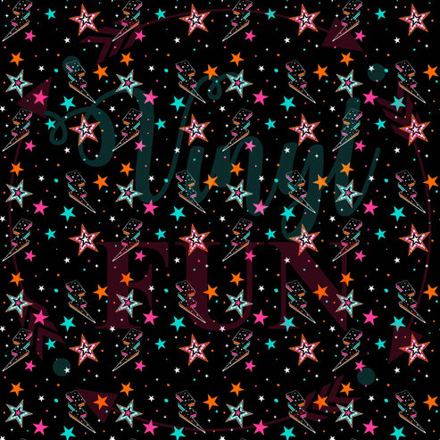 Stars & Bolts Pattern-D9 – Vinyl Fun