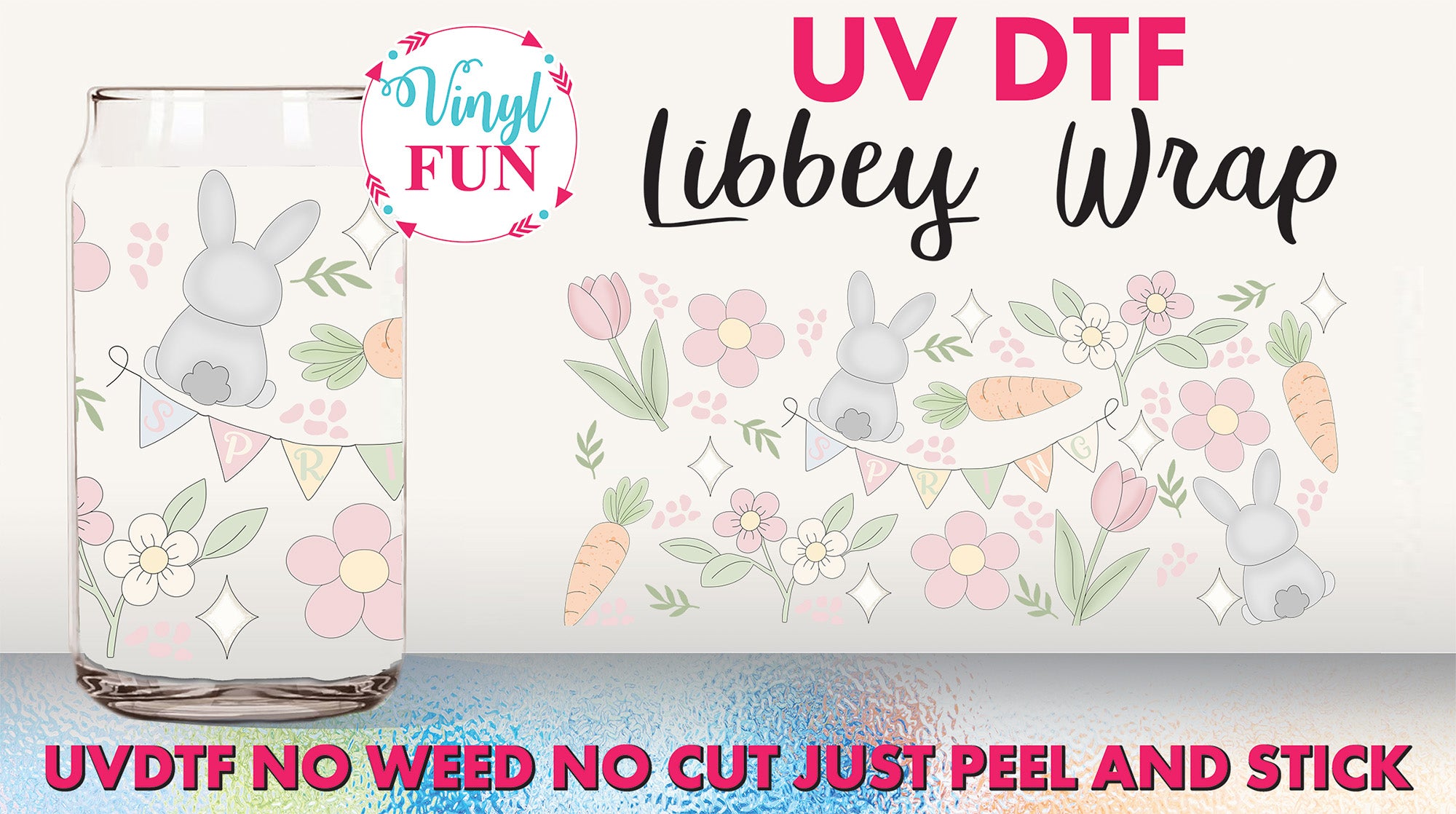 Spring Libbey Glass Wrap - UV198 – Vinyl Fun
