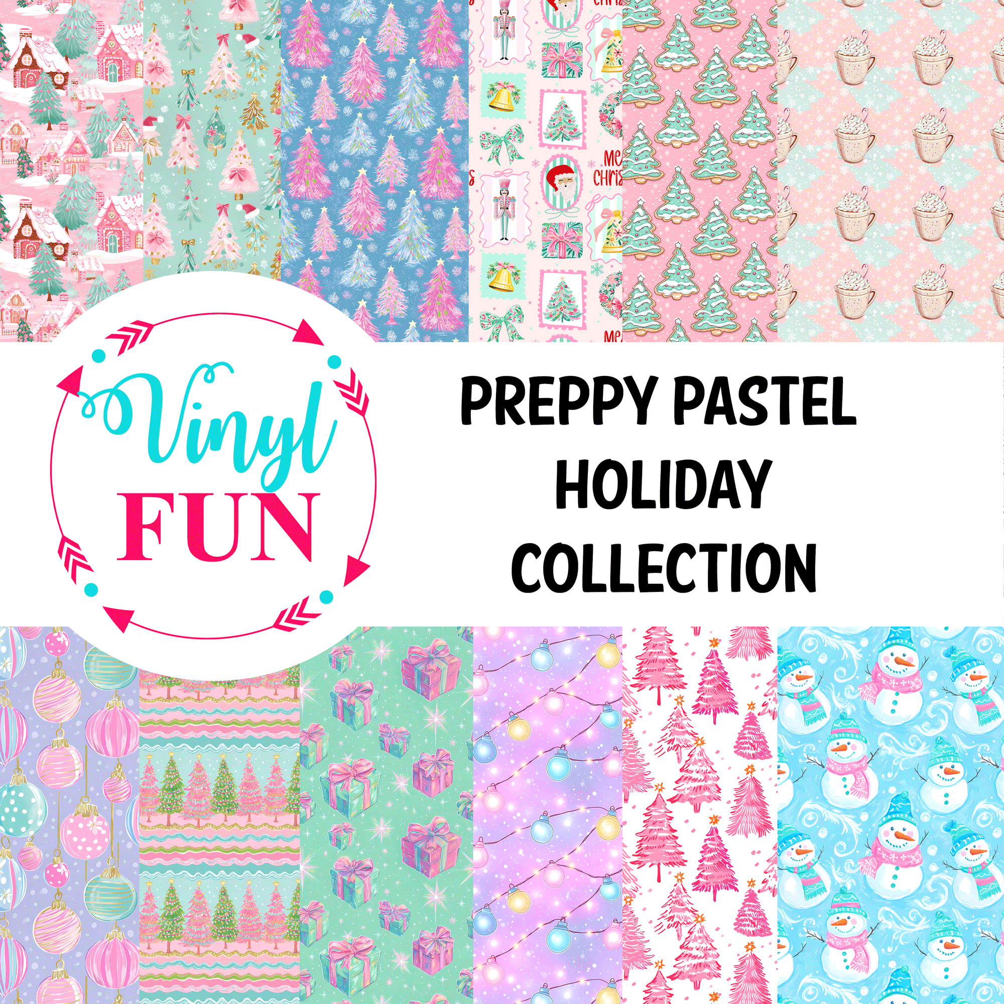 Preppy Pastel Holiday Collection – Vinyl Fun