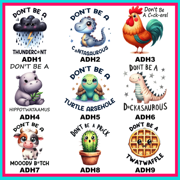 Adult Humor Transfers- For Fabrics – Vinyl Fun