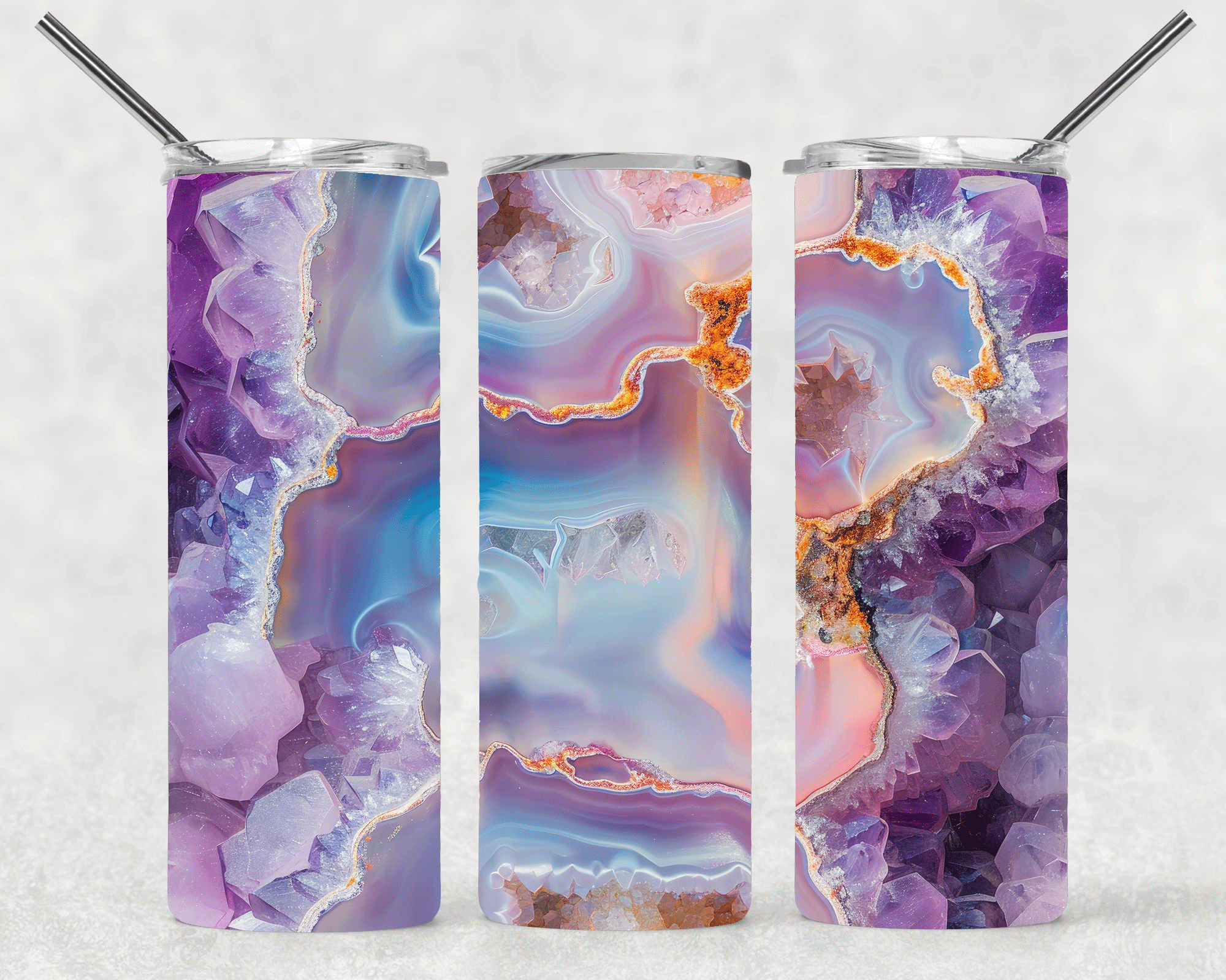 Geode Wrap For Straight Tumbler-S287 – Vinyl Fun